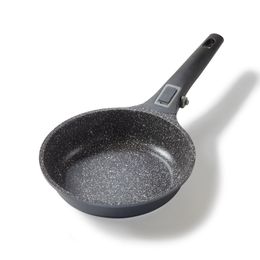 Stoneline SMART Bratpfanne 20 cm &oslash; , mit abnehmbarem Griff, Induktion, Ofenfeste Pfanne beschichtet mit echten Steinpartikeln, 20cm Pfanne aus Aluguss
