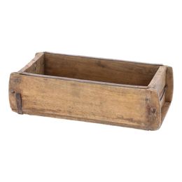 Novaliv Holzkiste Vintage 30 x 15 x 10 cm Alte Ziegelform Holz EIN KAMMER Allzweckkiste aus recyceltem Altholz Jede Form EIN Unikat - Geschenkkiste