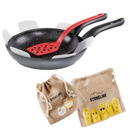 Stoneline Made in Germany 6tlg. Pfannen-Set 24/28cm