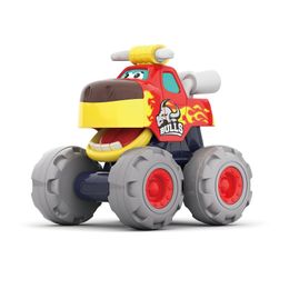 Moni Spielzeug Monstertruck 3151 Monsterdesign, beweglicher Mund, Spielzeugauto rot