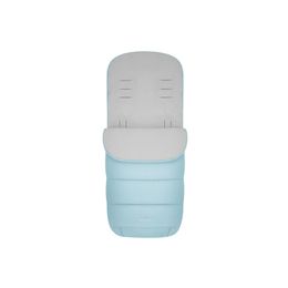 Kikkaboo Fu&szlig;sack Classic f&uuml;r Kinderwagen Fleece Rei&szlig;verschluss wasserabweisend hellblau