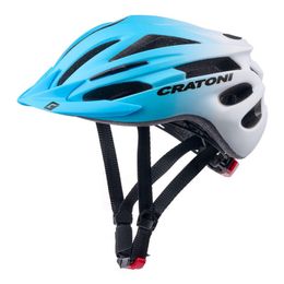 Cratoni Kinder-Fahrradhelm Pacer Jr, blau-wei&szlig;