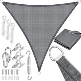 Kesser&reg; Sonnensegel Sonnenschutz Windschutz HDPE Gewebe wasserabweisend & windabweisend 5-Fach quer vern&auml;ht robust & stabil Schattenspender Garten Balkon Terrasse