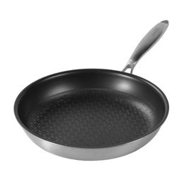 Stoneline Silverstar Edelstahlpfanne 28 cm Wabenstruktur