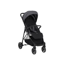 Kikkaboo Kinderwagen, Buggy Alexa 22 kg faltbar, R&uuml;ckenlehne verstellbar, Gurt dunkelgrau