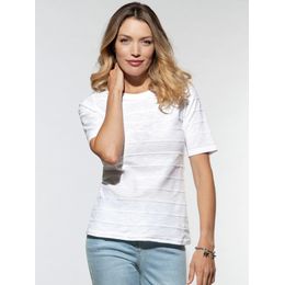Walbusch Baumwollshirt Streifenstruktur