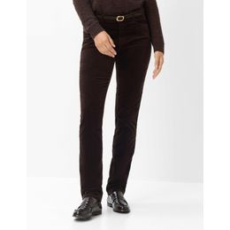 Brax Damen Five-Pocket-Hose Style CAROLA BRUNETTE, dunkelbraun, Gr. 38