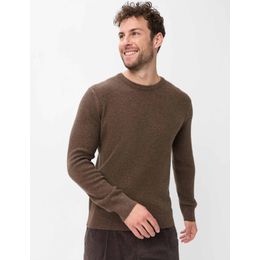 Brax Herren Strickpullover Style RICK chocolate, dunkelbraun, Gr. L
