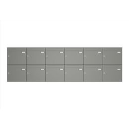 HUBER Aufputzbriefkastenanlage in RAL 7016 12-fach mit 2ten...