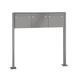 Renz Basic B freistehende 3-fach in RAL 7016 mit Fu&szlig;platten mit...