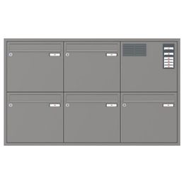 Renz Basic B Briefkastenanlage Unterputz 5-fach mit Sprechfeld in...