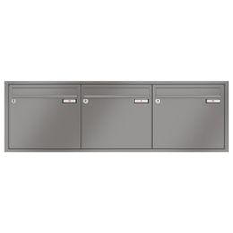 Renz Basic B Briefkastenanlage Unterputz 3-fach in RAL 9007 mit...