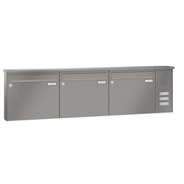 LEABOX 3er Aufputzbriefkastenanlage mit 2ten Namensschild & Soft...