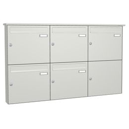 ONZO Aufputzbriefkastenanlage in RAL 7016 5-fach