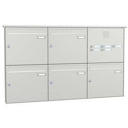ONZO Aufputzbriefkastenanlage mit Sprechsieb in DB703 5-fach mit...