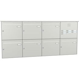 ONZO Aufputzbriefkastenanlage mit Sprechsieb in DB703 7-fach mit...
