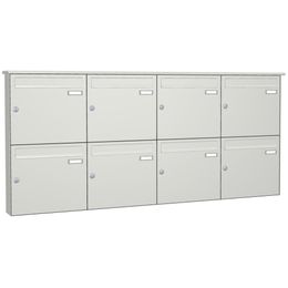ONZO Aufputzbriefkastenanlage in RAL 7016 8-fach mit 2ten Namensschild