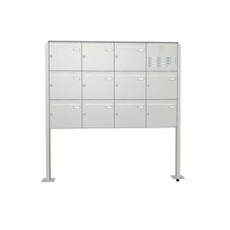 ONZO 11er freistehende Briefkastenanlage mit Sprechfeld in DB703...
