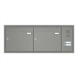 Huber 2er Unterputz-Briefkastenanlage in RAL 9016 mit Sprechsieb &...