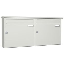 ONZO Aufputzbriefkastenanlage in RAL 7016 2-fach