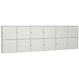 ONZO Aufputzbriefkastenanlage in RAL 7016 12-fach
