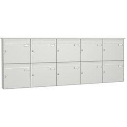ONZO Aufputzbriefkastenanlage in RAL 7016 10-fach mit 2ten...