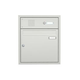 ONZO Unterputz-Briefkastenanlage in RAL 9016 mit Sprechsieb & 2ten...