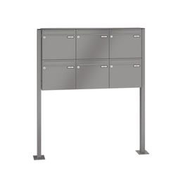 Renz Basic B freistehende 6-fach in RAL 7016 mit Fu&szlig;platten mit...