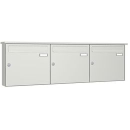 ONZO Aufputzbriefkastenanlage in RAL 7016 3-fach