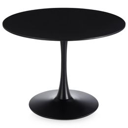 Idimex Esstisch, Schwarz, Holzwerkstoff, Metall, Mode, Rund, 100x73x100 cm, Esszimmer, Tische, Esstische