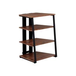 VICCO Aufbewahrungsregal, Wildeiche, Schwarz, Holzwerkstoff, 4 F&auml;cher, Rechteckig, 61x78x53 cm, Arbeitszimmer, B&uuml;roregale, Aktenregale