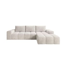 Prometo M&ouml;bel Ecksofa, Beige, Holz, L-Form, 285x180 cm, Wohnzimmer, Sofas & Couches, Wohnlandschaften, Ecksofas