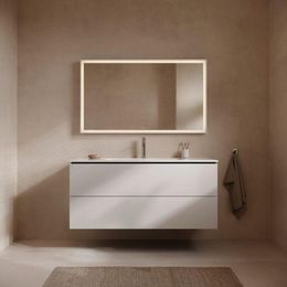 Duravit L-Cube Waschtischunterbau LC624301818 Wei&szlig; Matt, 122x55x48,1cm, 2 Schubladen