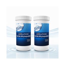 2 x 1 kg Evolution Pool ChlorTabs 200 g langsaml&ouml;slich