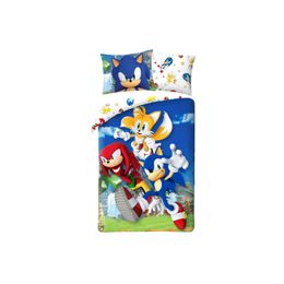 Sonic Bettw&auml;sche 140 &times; 200 cm Baumwolle Bettbezug Kissenbezug