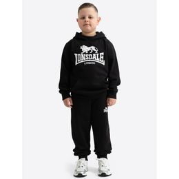Lonsdale Kinder Trainingsanzug mit Kapuze normale Passform BUTTERLEY JUNIOR