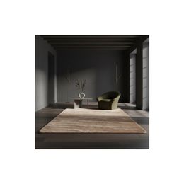 KADIMA DESIGN Teppich Kurzflor Waschbar ISAR in Beige, einfarbig, 140 x 200 cm