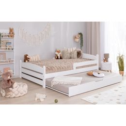 Ticaa Einzelbett &bdquo;Mello&ldquo;, Kinderbett, Jugendbett, Schlafzimmer, Kinderzimmer