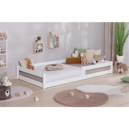 Ticaa Bodenbett &bdquo;Emi&ldquo;, Kinderbett, Jugendbett, Schlafzimmer, Kinderzimmer