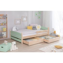 Ticaa Einzelbett &bdquo;Mello&ldquo;, Kinderbett, Jugendbett, Schlafzimmer, Kinderzimmer