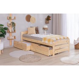Ticaa Stauraumbett Seniorenbett &bdquo;Loni&ldquo;, Funktionsbett, Seniorenzimmer