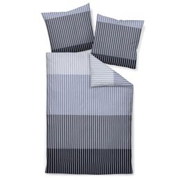Janine Mako Satin Streifen Unisex Bettw&auml;sche