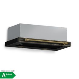 Klarstein Victoria Ausfahrbare Dunstabzugshaube Elegant, Retro-inspiriert, Zeitlos EEC A++ 375 m&sup3;/h 60 cm Schwarz