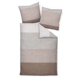Janine Mako Satin Streifen Unisex Bettw&auml;sche