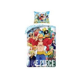 One Piece Bettw&auml;sche 140 &times; 200 cm Baumwolle Bettbezug Kissenbezug