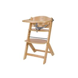 Kikka boo Kinderhochstuhl Nordy Holz Kinderstuhl Fu&szlig;st&uuml;tze verstellbarer Sitz braun