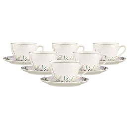 Seltmann Weiden Milchkaffeetassen mit Untertassen Savona Provence 340 ml 6er Set