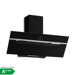 Klarstein BigBite Kopffreihaube Abluft- und Umluftmodus Sicherheitsglas 417 m&sup3;/h 90 cm Schwarz