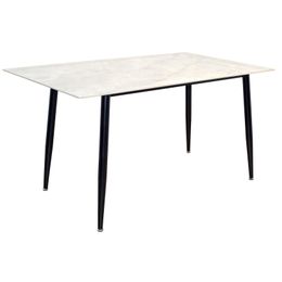 m&ouml;bel direkt online 4-Fu&szlig;-Esstisch mit gro&szlig;er Steinplatte 140x80 cm