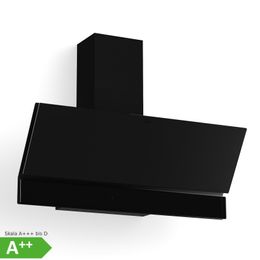 Klarstein Velaire Dunstabzugshaube Edel, minimalistisch, kraftvoll Energieklasse A++ 820 m&sup3;/h 90 cm Schwarz